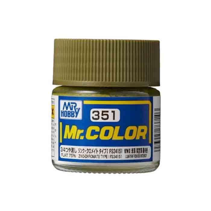 C351 - Mr Color - Zinc Chromate Type FS34151 (US Army/Airforce Aircraf ...